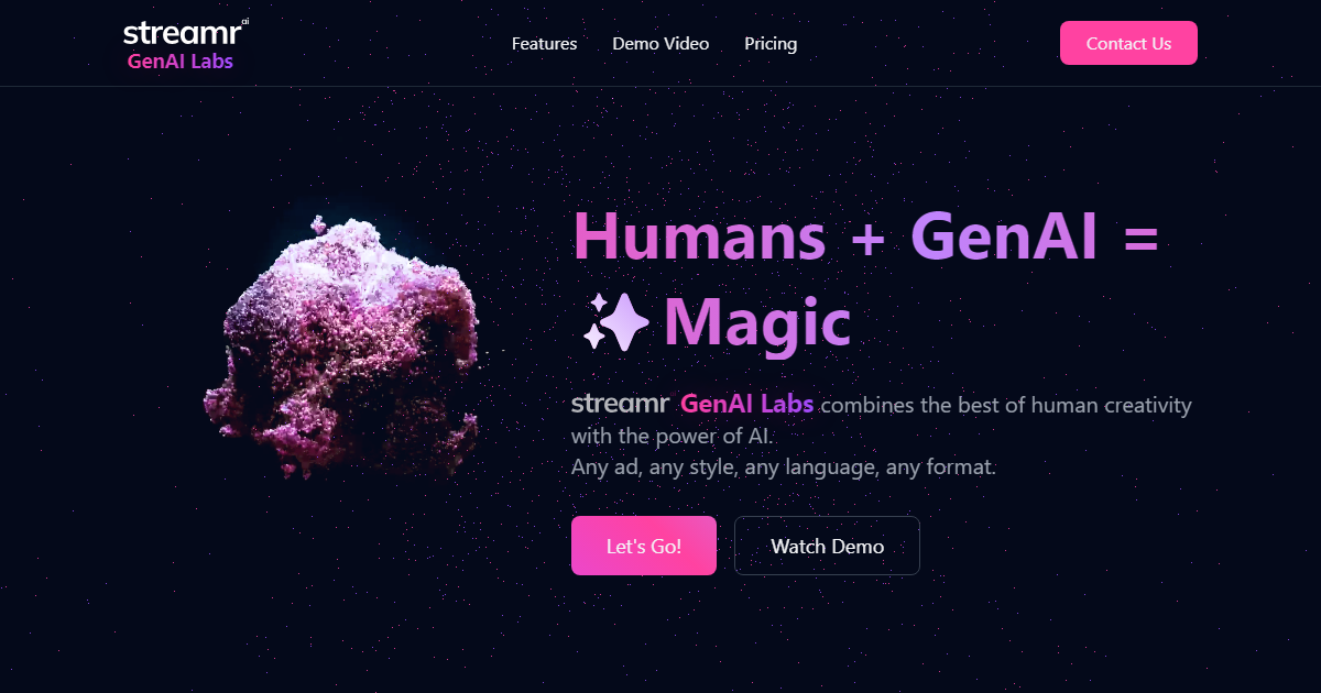 Streamr GenAI Labs - AI-Enhanced Creative Services